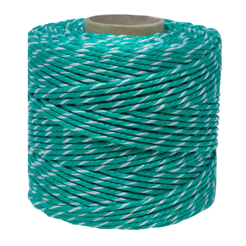 Polypropylene 1.3Kg Green and White Baling Twine