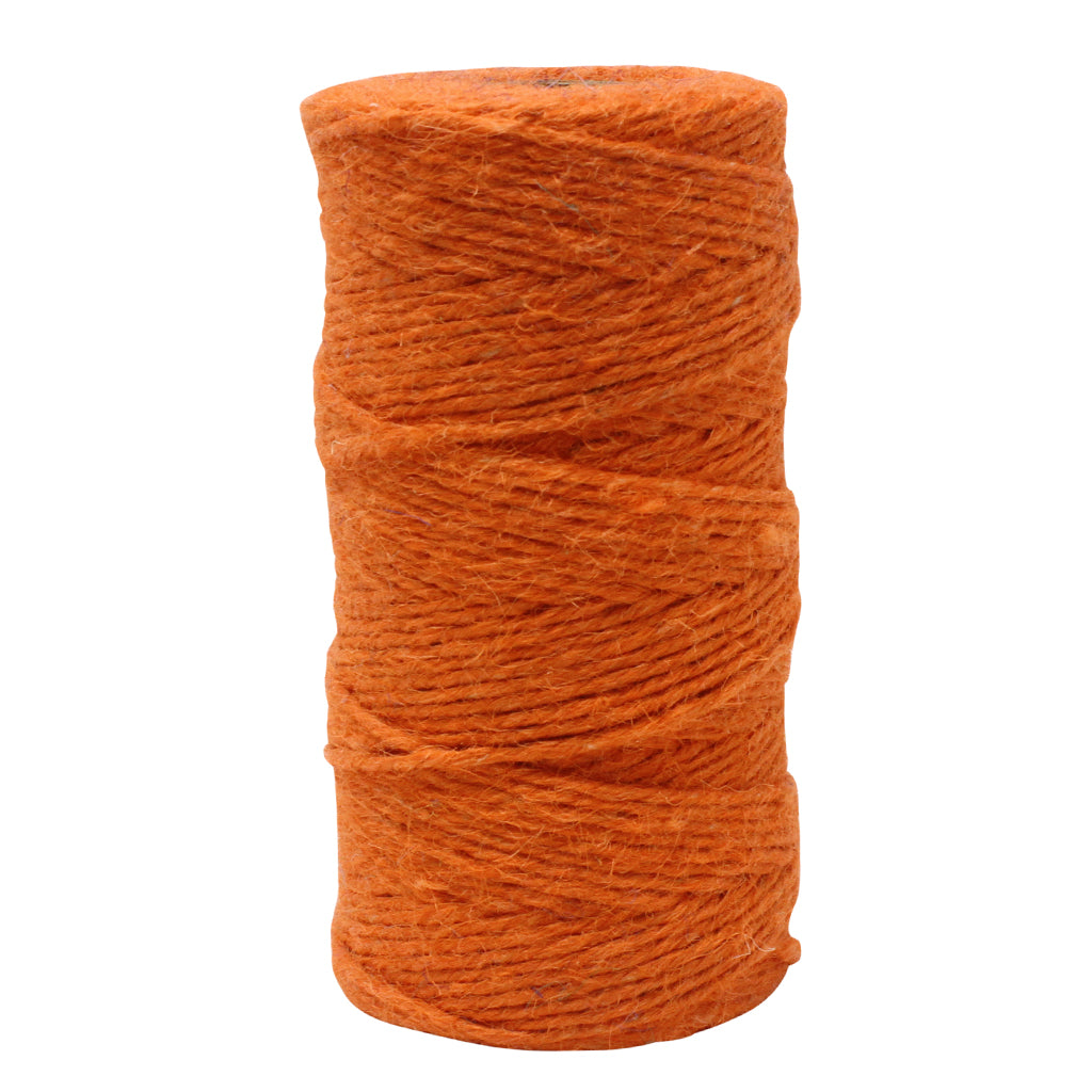 3 Ply Neon Orange Jute Craft Twine Reel
